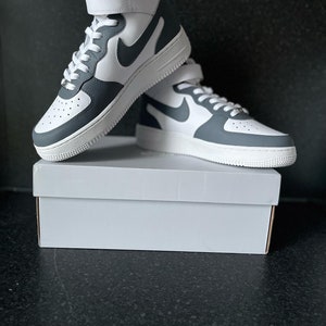 Custom Grey Air Force 1 Mids - Etsy