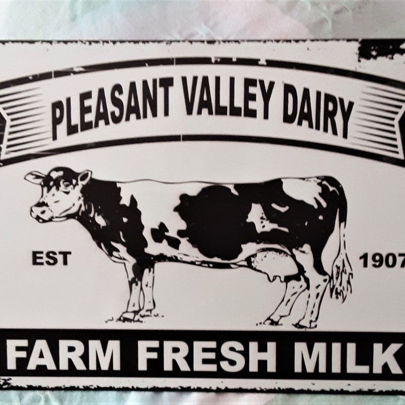 Vintage Dairy Sign - Etsy