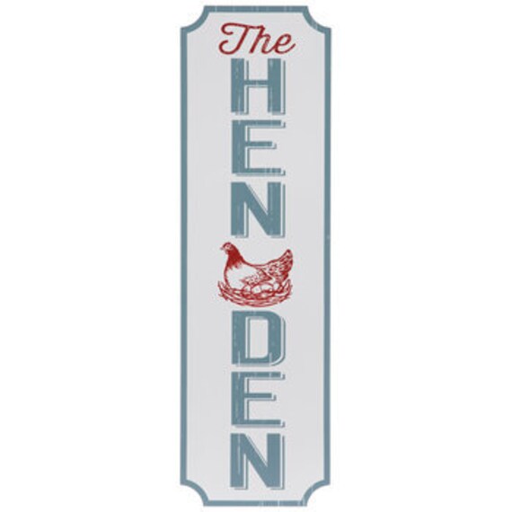 Hen Den Large Wood Sign Wall Decor Home Decor Farmhouse - Etsy