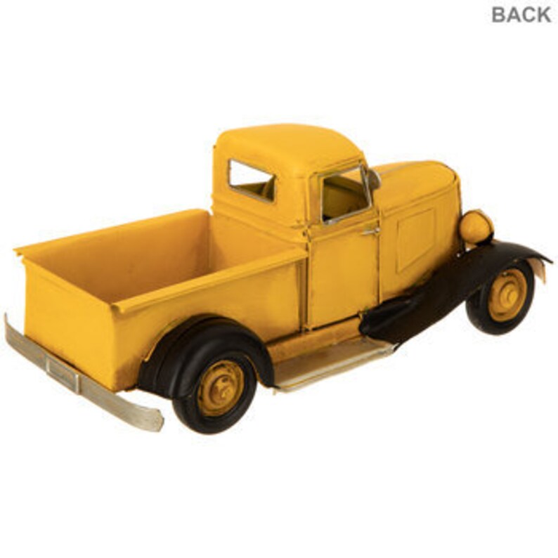 Yellow Metal Truck Vintage Look Home Farmhouse Rustic Retro - Etsy