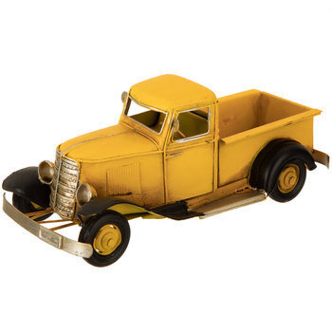 Yellow Metal Truck Vintage Look Home Farmhouse Rustic Retro - Etsy