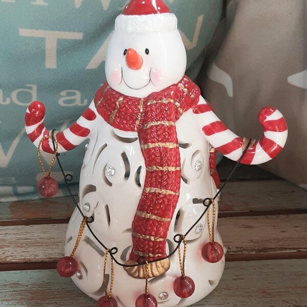 Snowman Tea Light - Etsy