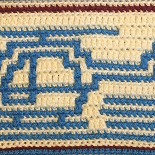 Little Train and Carriage Overlay Mosaic Crochet Block - Etsy