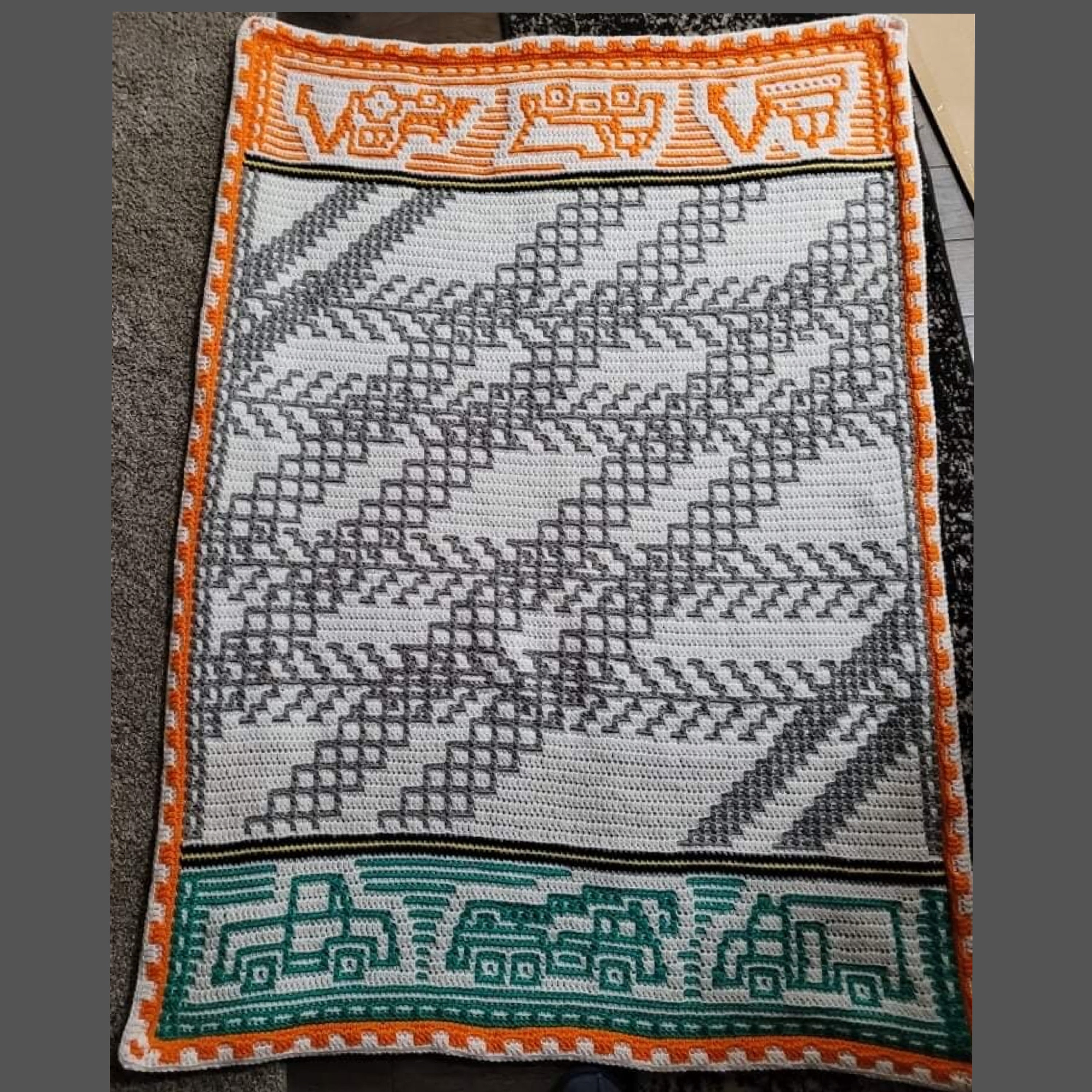 Little Pickup Truck Overlay Mosaic Crochet Block - Etsy