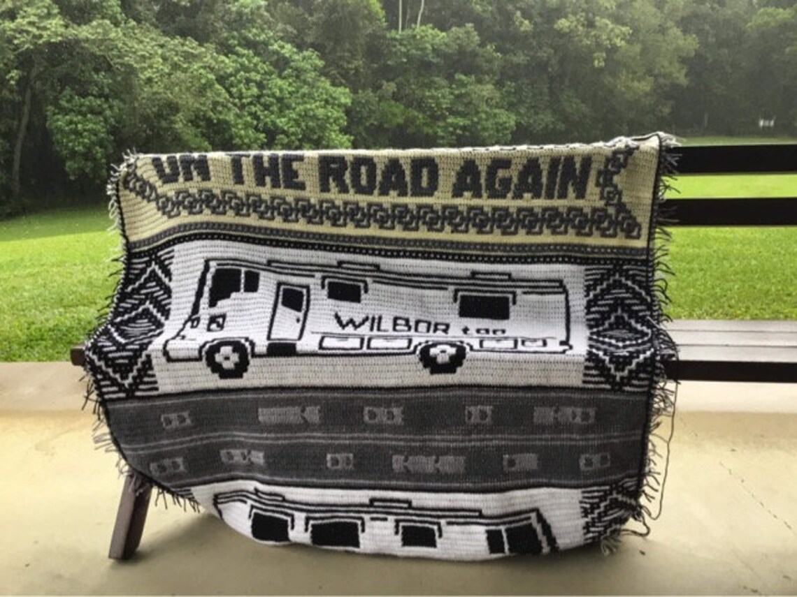 Home on the Road Mosaic Crochet Throw motorhome/rv/camper - Etsy