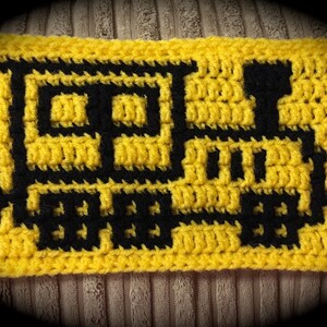 Little Train Overlay Mosaic Crochet Block - Etsy