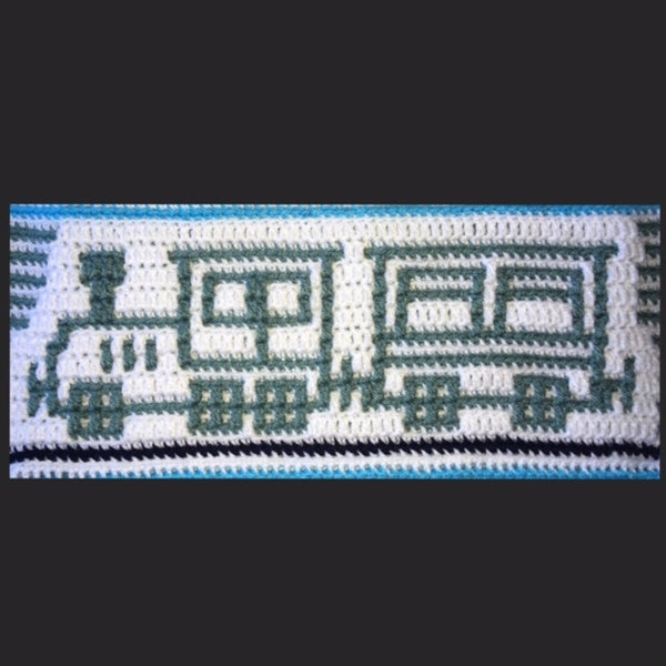 Mosaic Train Pattern - Etsy UK