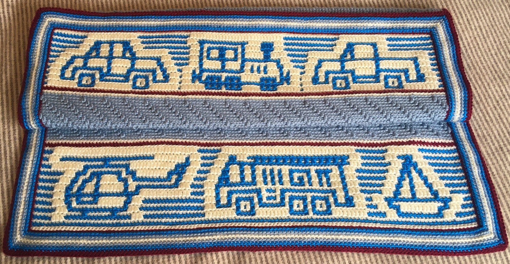 Little Pickup Truck Overlay Mosaic Crochet Block - Etsy