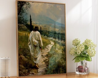 Jesus Art Digital Printable Download Inspiring Christian Wall Decor - Etsy