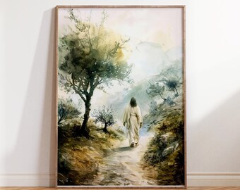 Jesus Art Digital Printable Download Inspiring Christian Wall Decor - Etsy