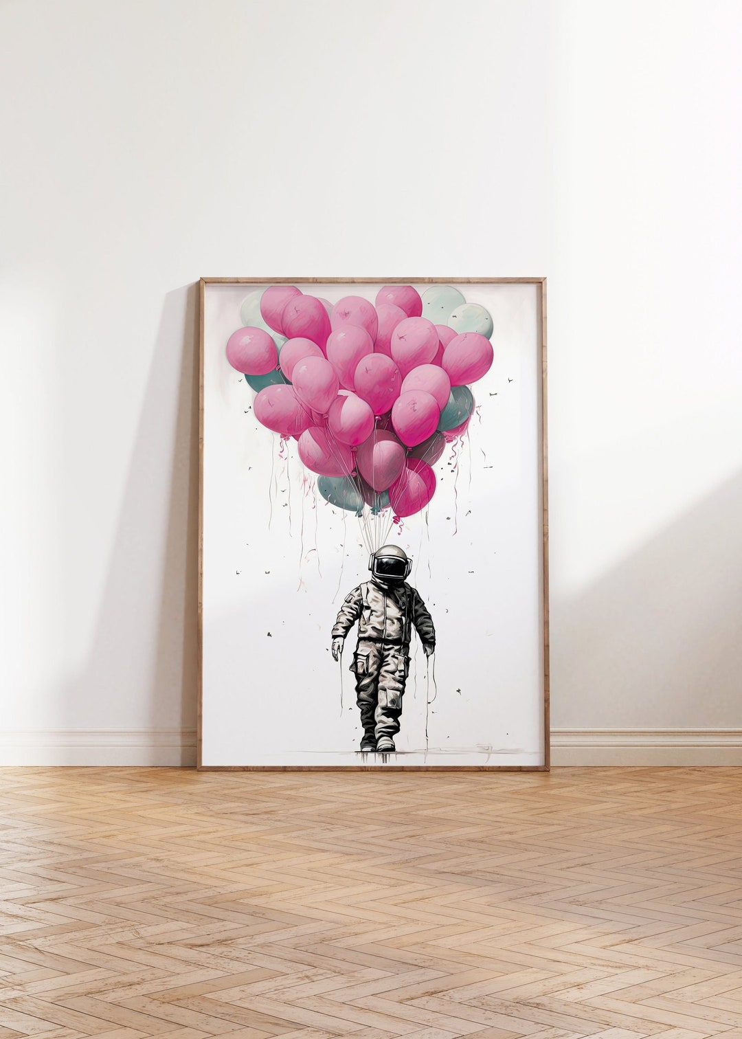 Spaceman Pop Art Print, Digital Download Wall Art, Astronaut Space ...