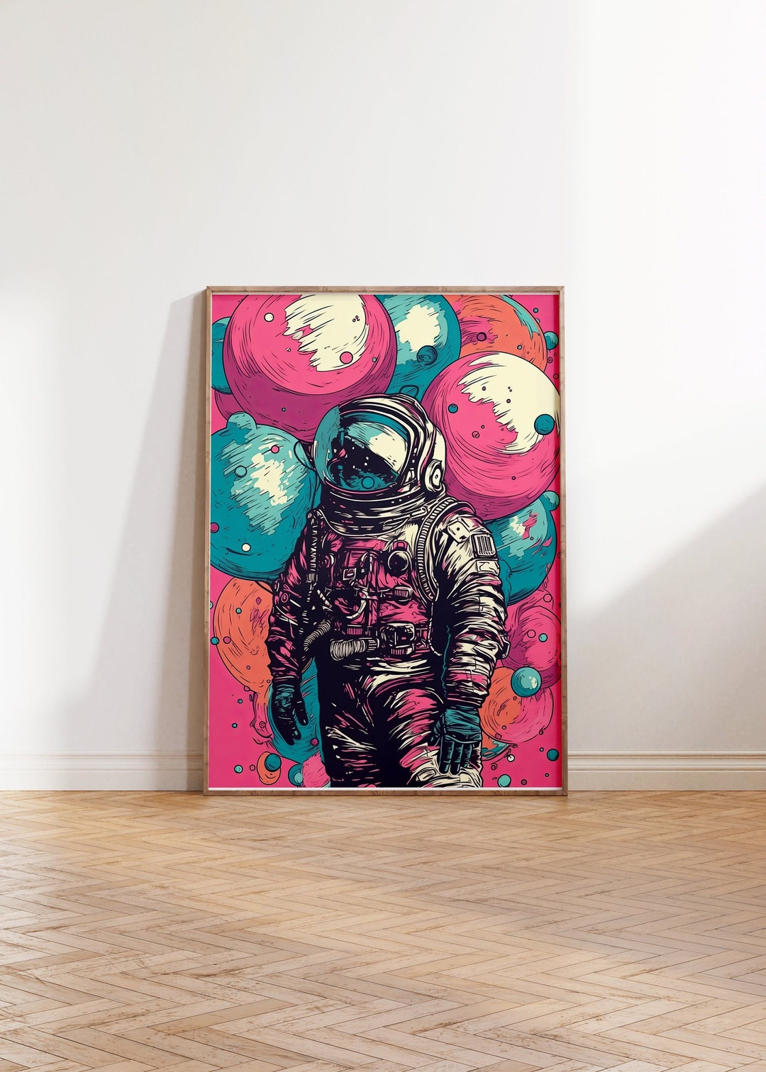 Spaceman Pop Art Print, Digital Download, Space Wall Decor, Modern ...
