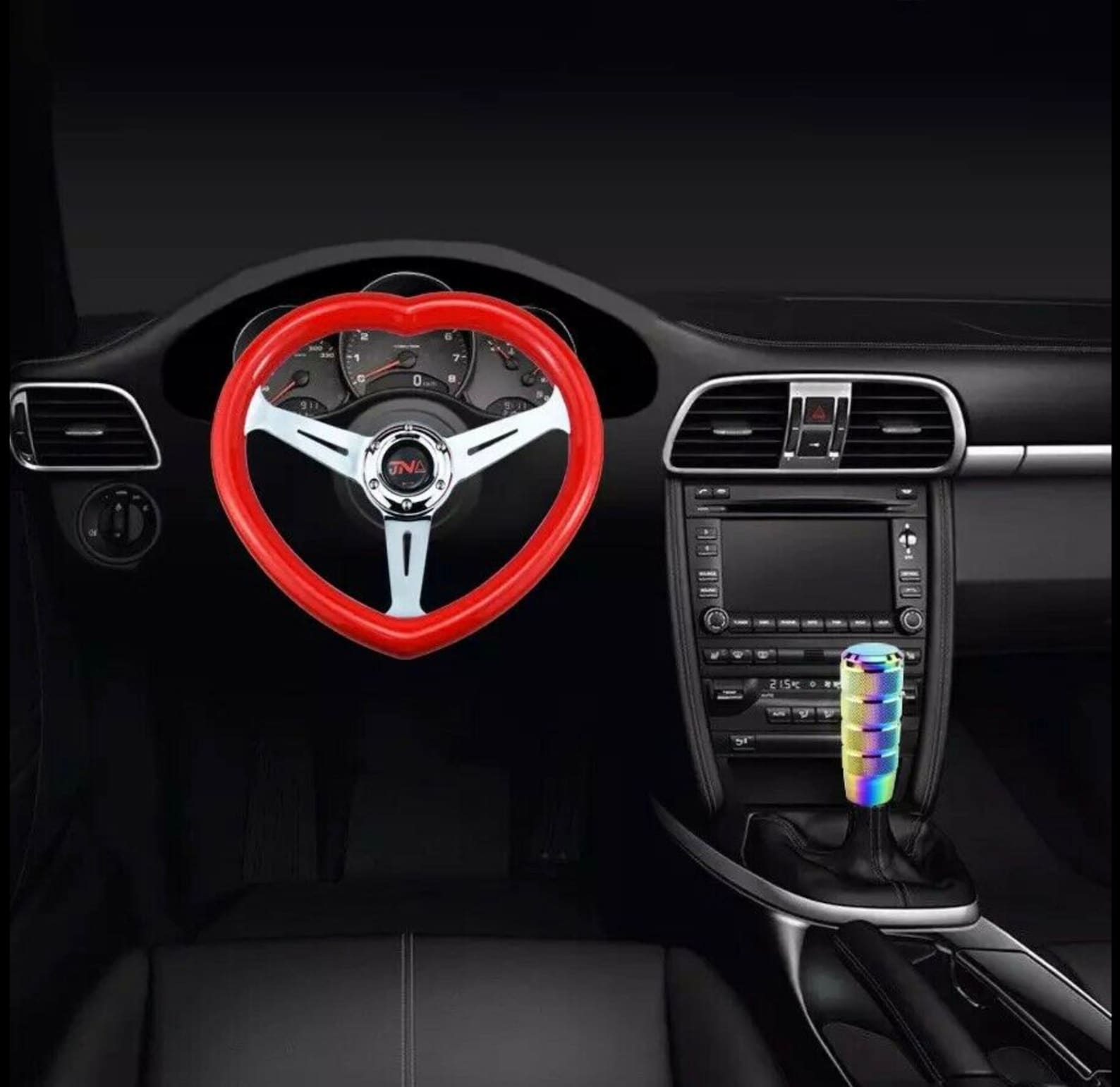 Japanese Heart Shaped Racing Steering Wheel Universal Car ABS | Etsy