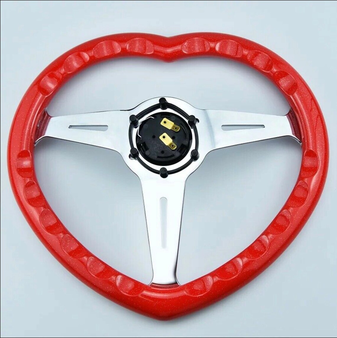 Japanese Heart Shaped Racing Steering Wheel Universal Car ABS | Etsy