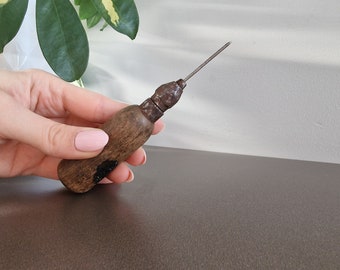 Antique Awl Tool, Vintage Awl, Cobbler Tool, Collectible 1940's Awl ...