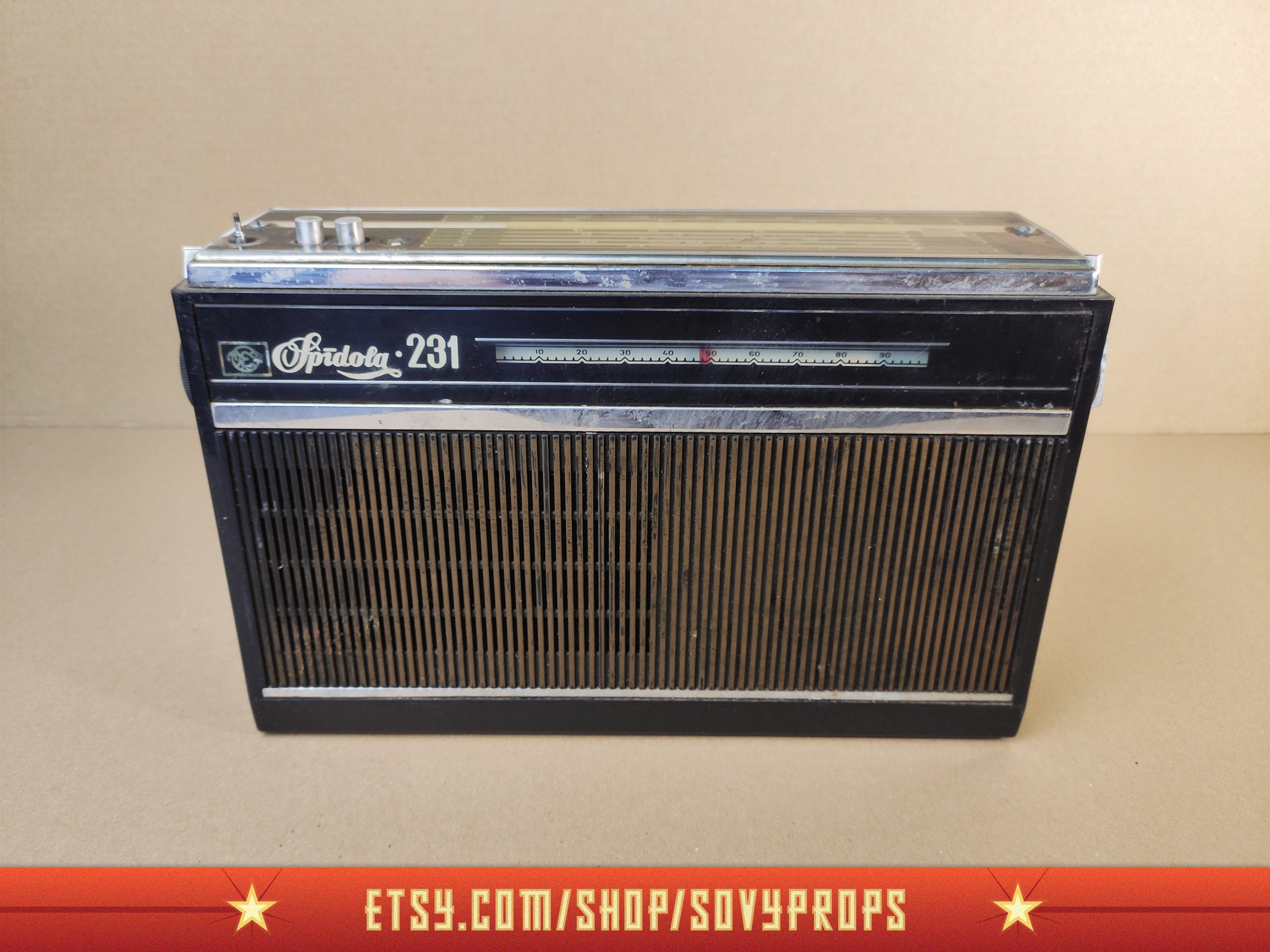 Vintage USSR Soviet VEF Spidola | Vintage Radio Receiver | Portable ...
