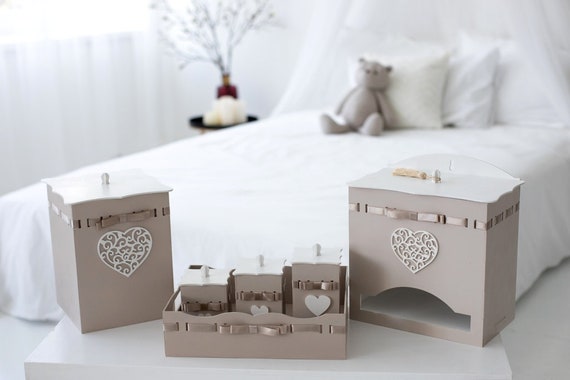 Wooden baby hygiene box kit Baby Box Personalised Gift for | Etsy