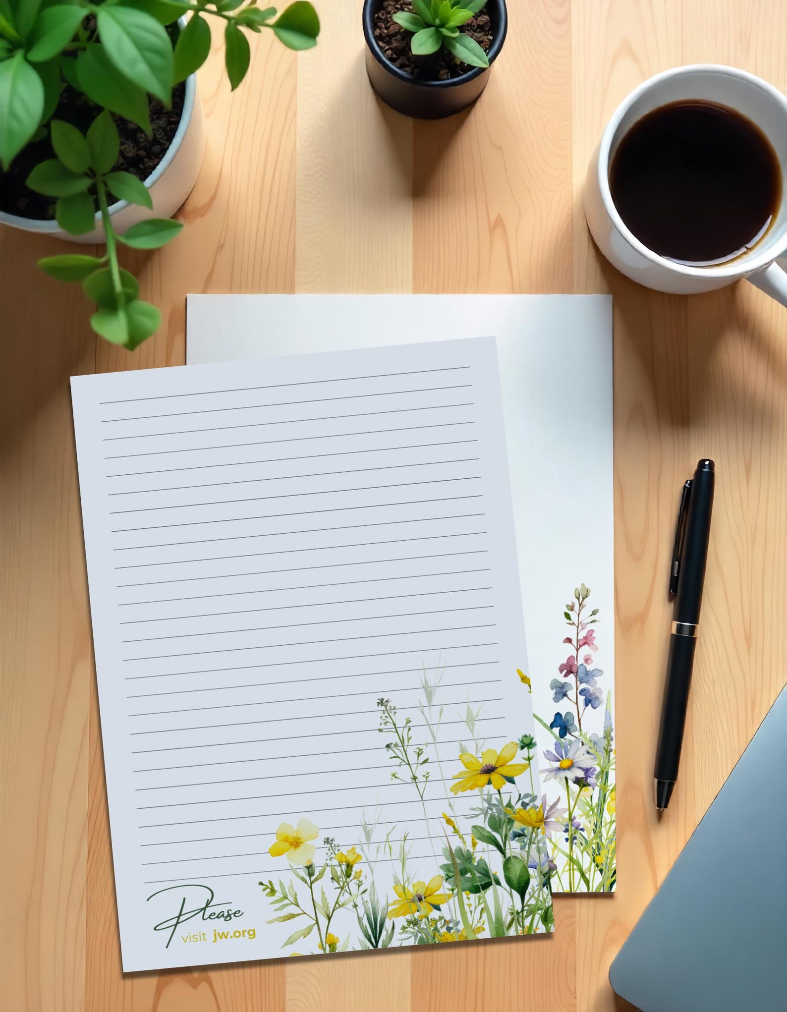 JW Printable Letter Writing Stationery, A4&US Letter, JW Digital ...
