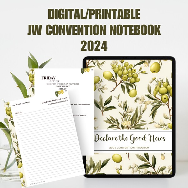 2024 Jw Digital Convention Notebook Declare the Good News Digital - Etsy