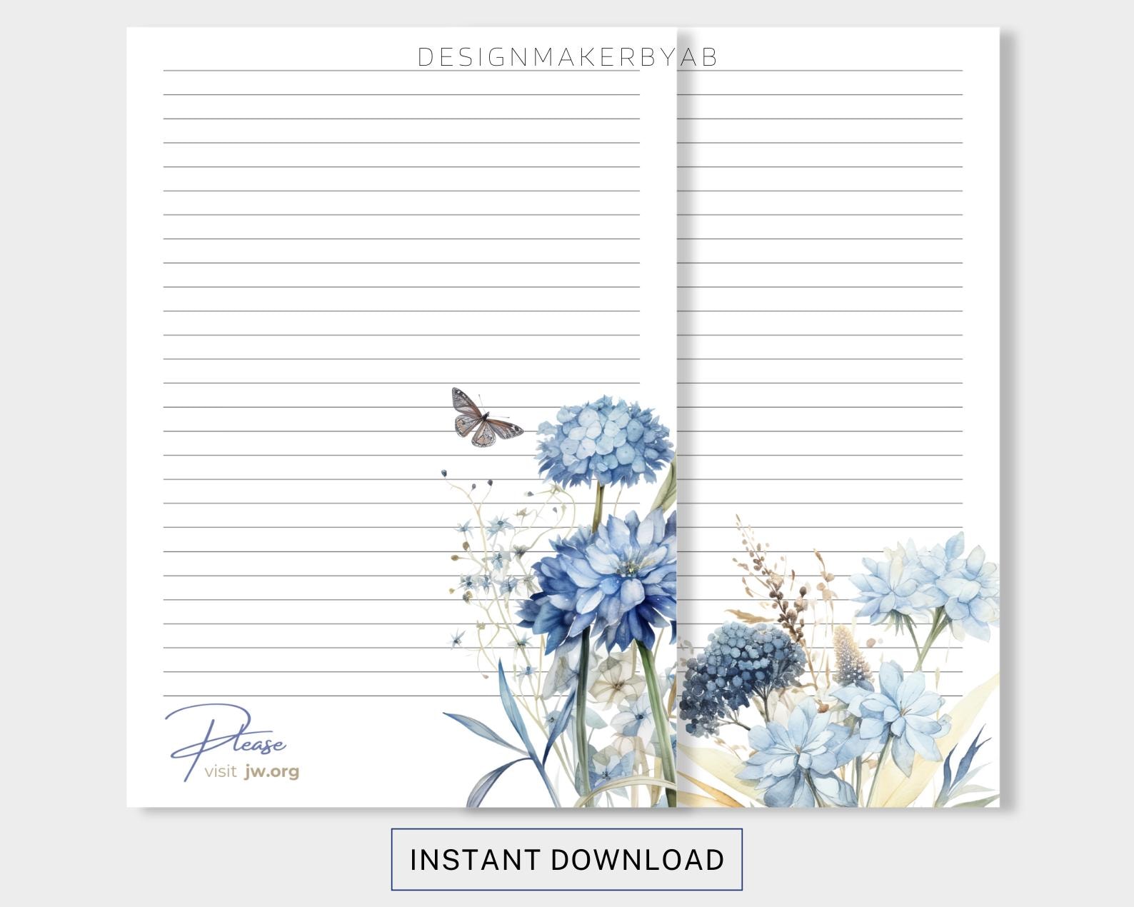 JW Letter Writing Paper, JW Writing Stationery, Field Service Supplies ...