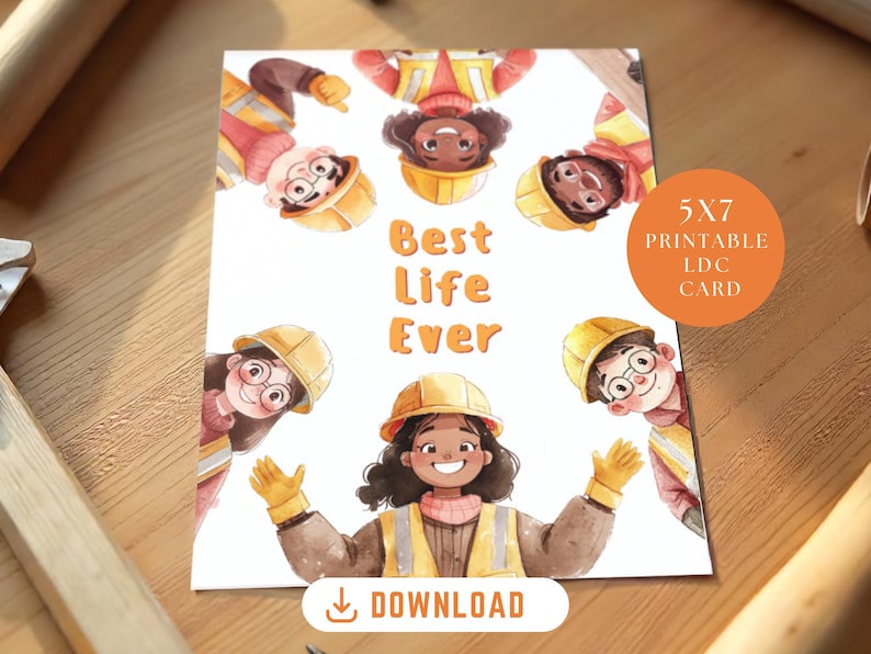 JW Printable Card, LDC Print, Jw Gifts, Encouragement Greeting Card for Construction Projects ...