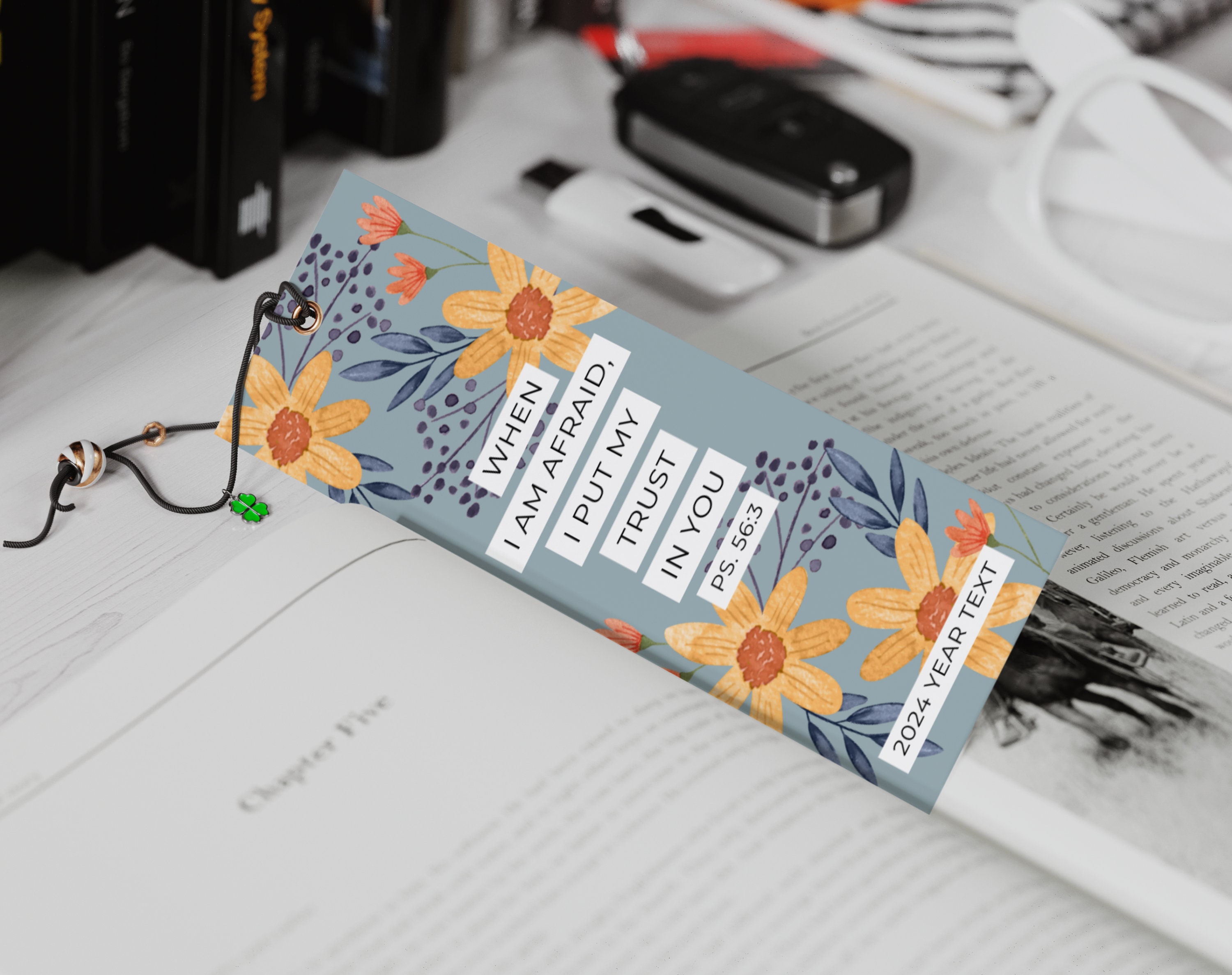 JW Printable Bookmarks Gifts, 2024 Year Text Bookmark, Psalms 56:3, Jw ...