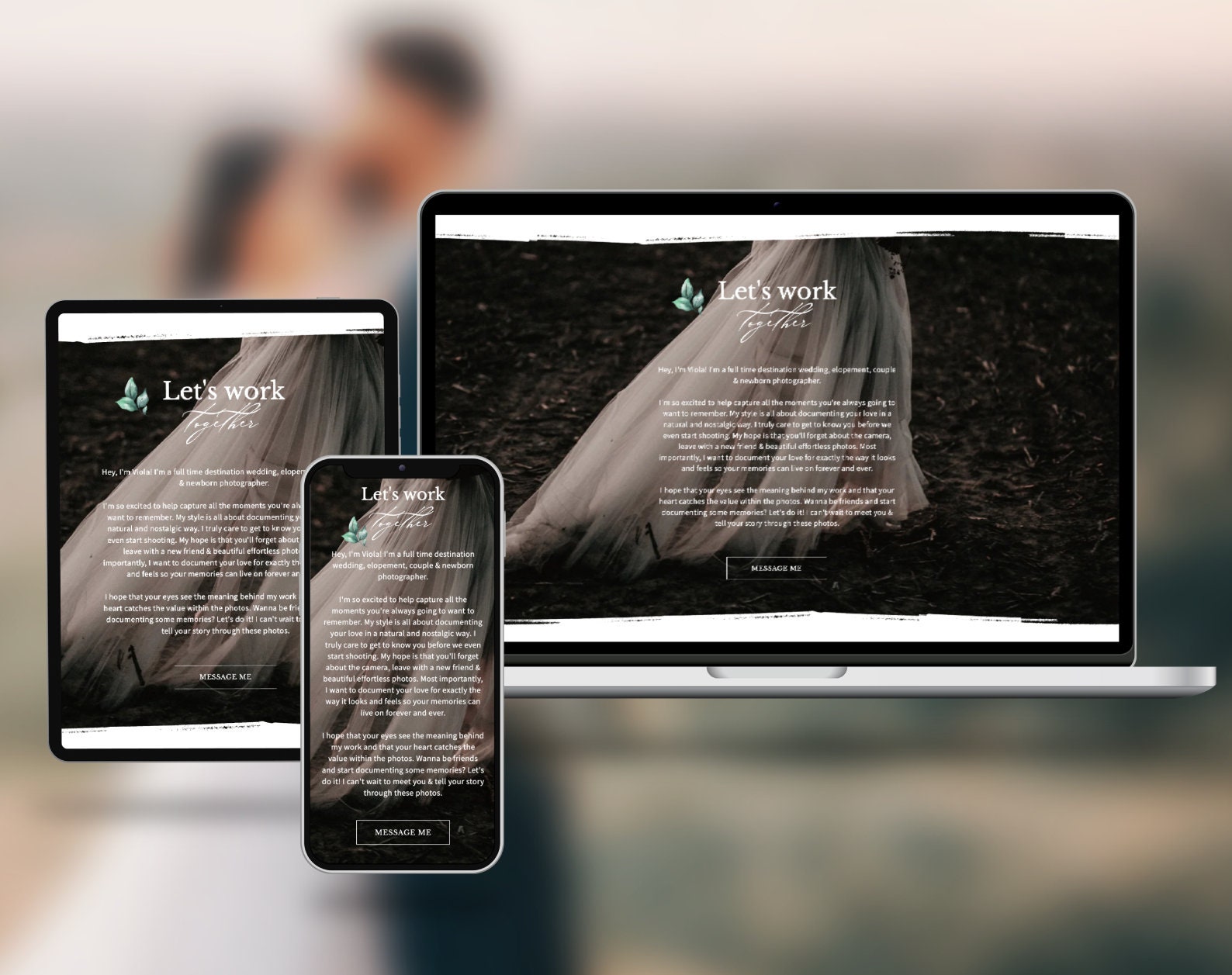 Photographer Website Template Bundle, Wedding Photographer Website, Wix Site, Portfolio Website ...