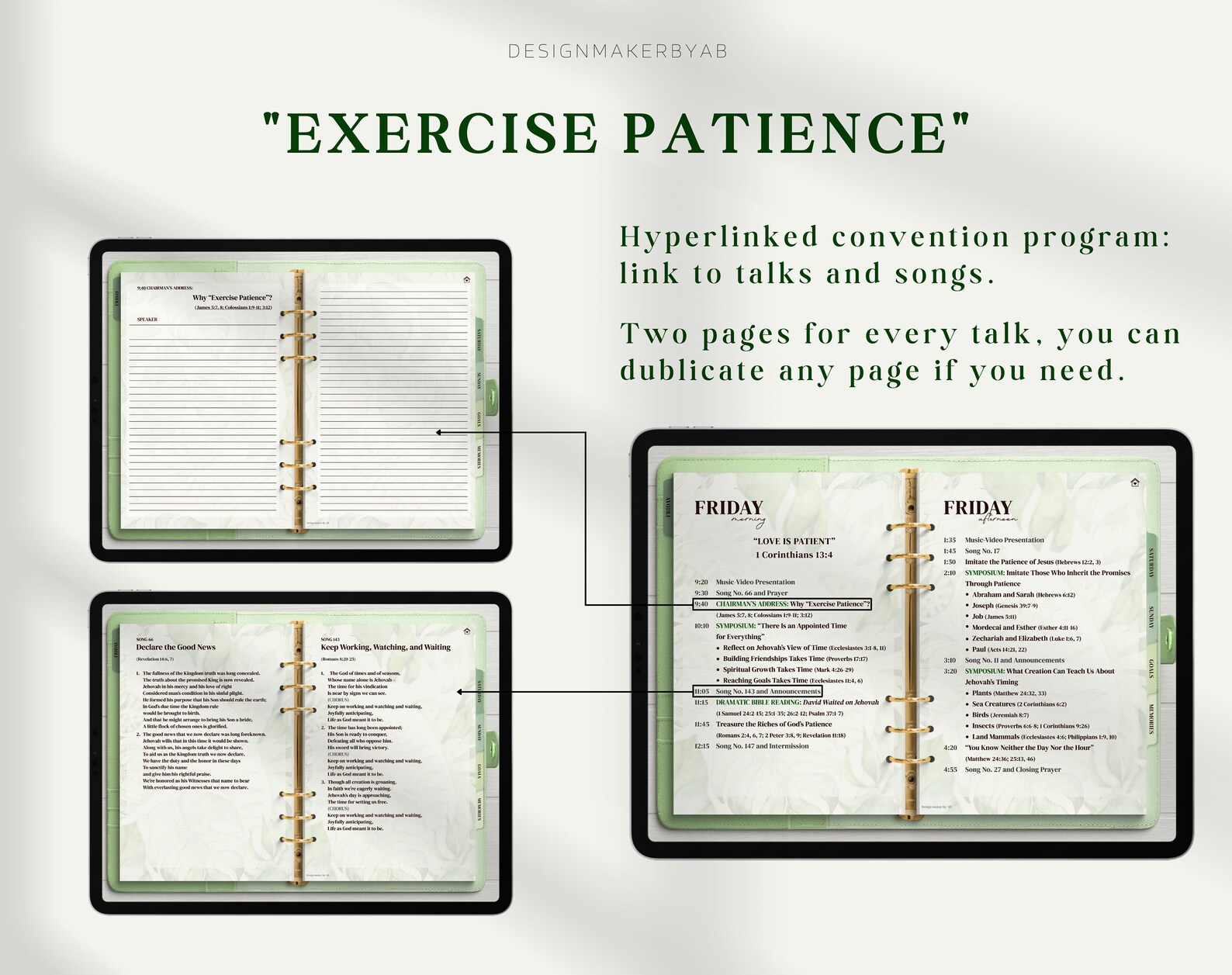 Exercise Patience, 2023 Regional Convention, JW 2023 Digital Notebook ...