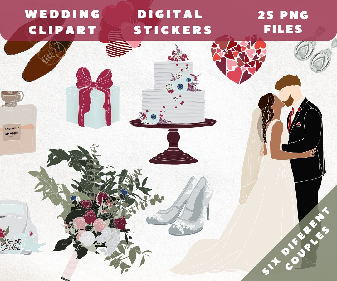 Wedding Stickers Wedding Planning Bridal Digital Planner - Etsy
