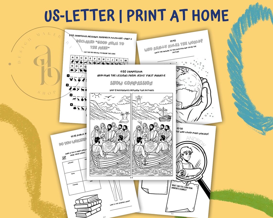 JW Kids Activity Book for Convention 2025, Pure Worship, Educational ...