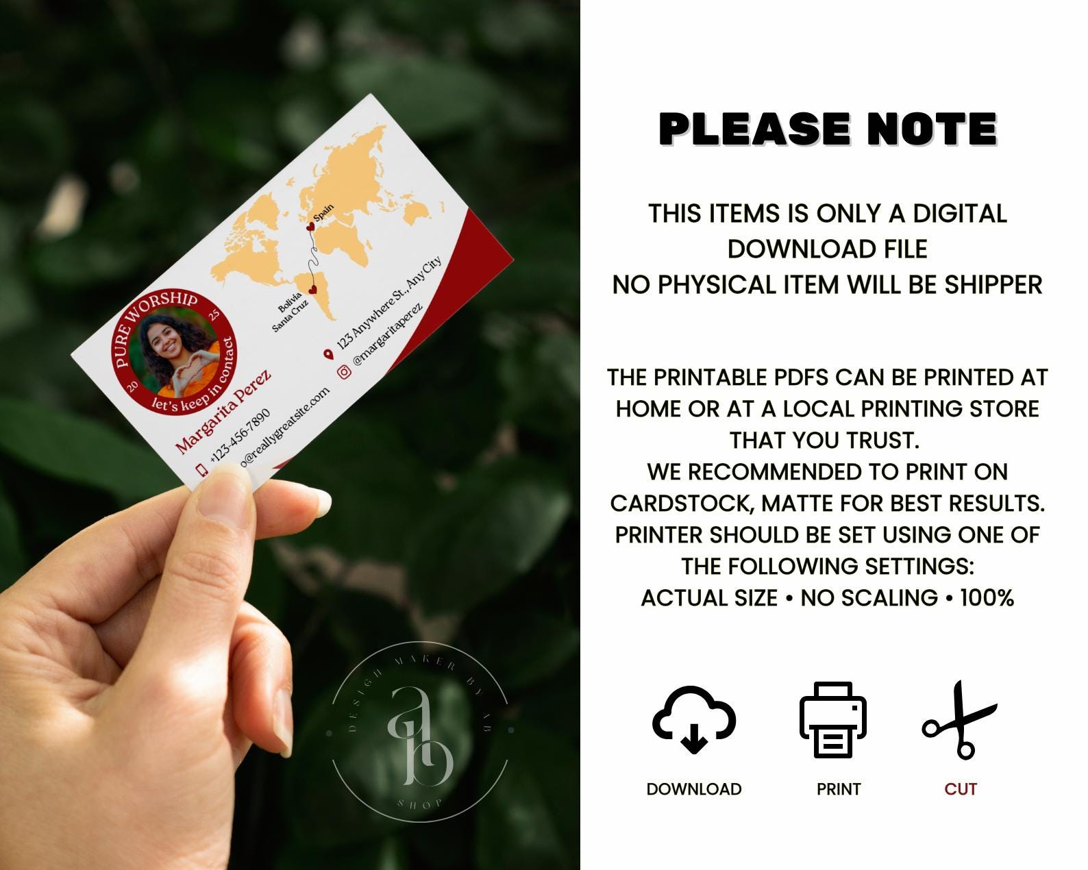 Personalized Special Convention Contact Card, Eternal Happiness 2026 ...