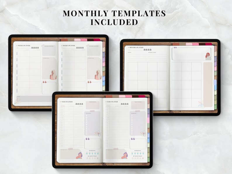 Black Girl Digital Planner Undated, Girl Boss Planner, Journal Black ...