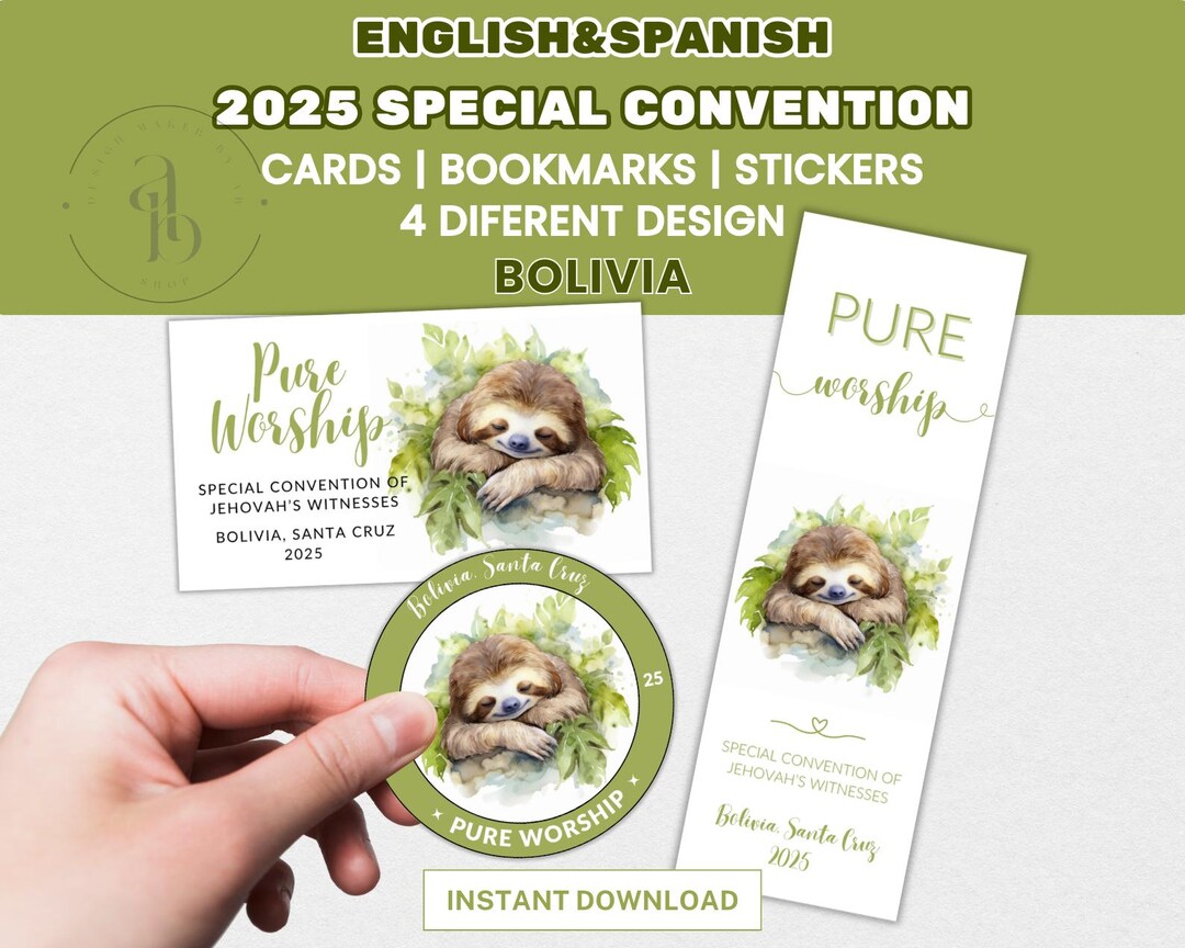 2025 JW Special Convention Bolivia, Santa Cruz, Pure Worship, JW Gifts, Printable Bookmarks ...