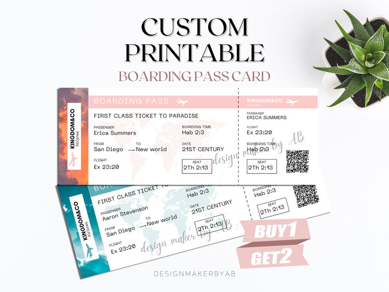 JW Pioneer Gift Printable Boarding Pass Card, Digital Download ...