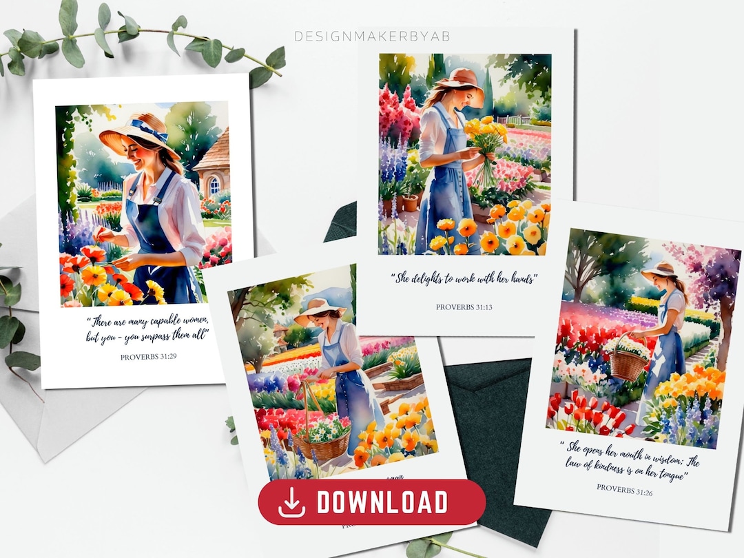 Women Scripture Prints, Bible Verse Cards, JW Gifts, Encouragement Card ...