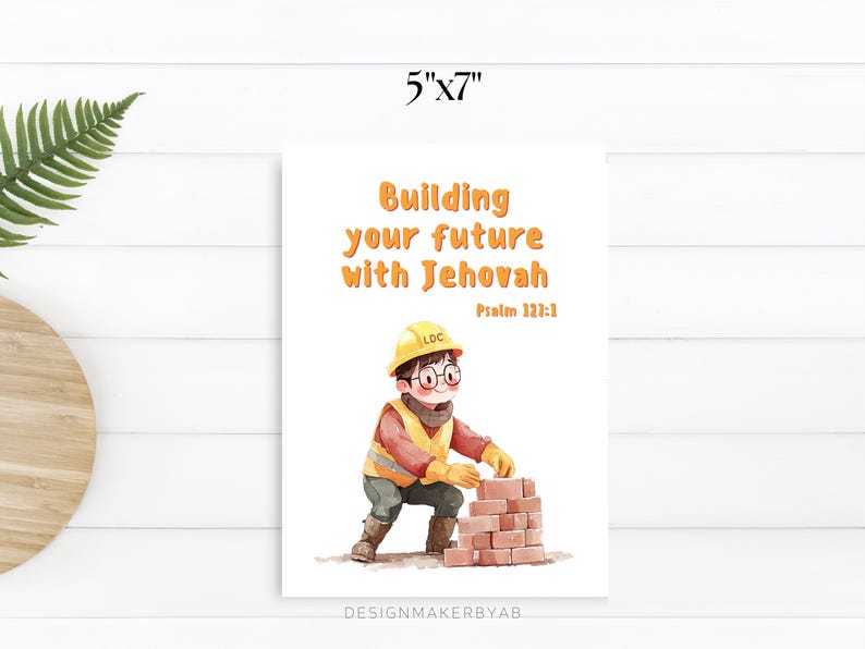 LDC Jw Card, JW Gifts, Encouragement Greeting Card for Construction ...