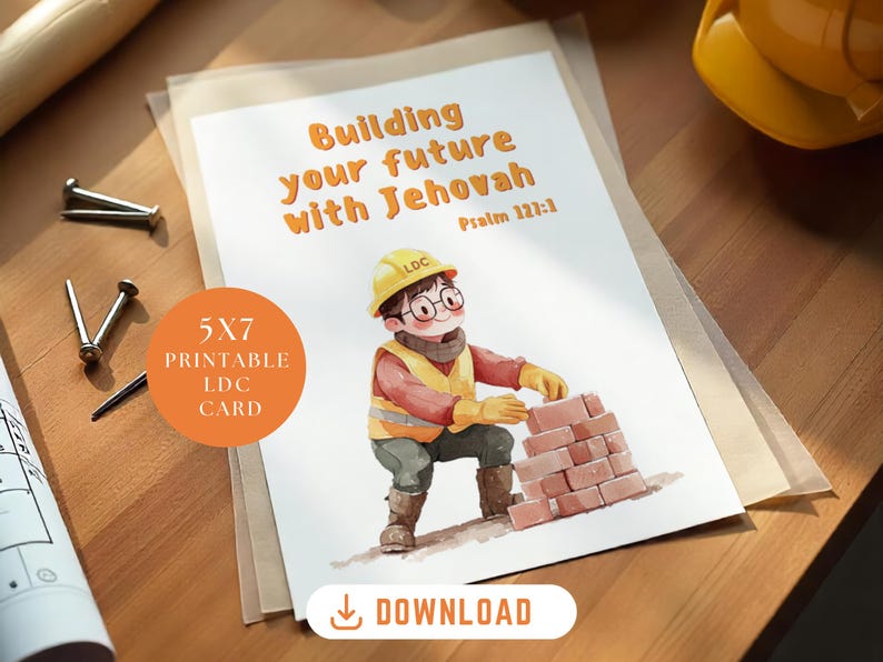 LDC Jw Card, JW Gifts, Encouragement Greeting Card for Construction ...