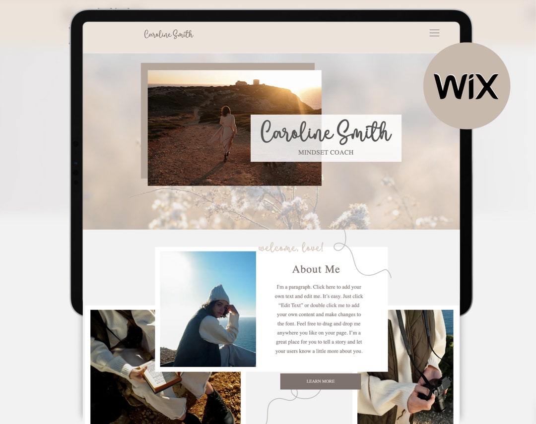 WIX Site Design, Website Template, Social Media Manager Website, Blog ...