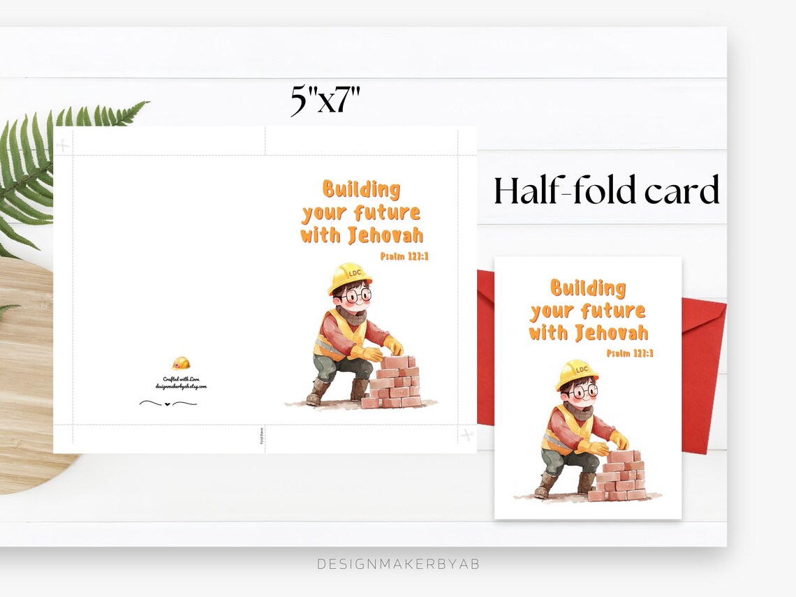 LDC Jw Card, JW Gifts, Encouragement Greeting Card for Construction Projects, LDC Volunteers ...