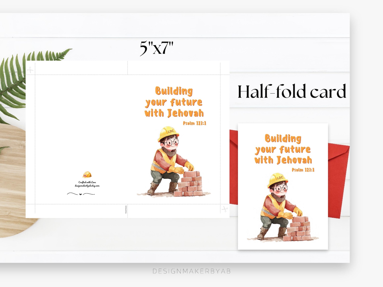 LDC Jw Card, JW Gifts, Encouragement Greeting Card for Construction ...