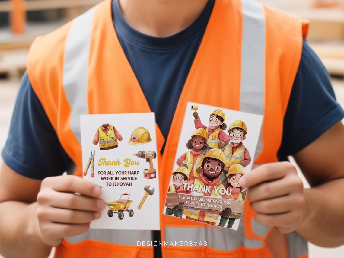 LDC Jw Card, JW Gifts, Encouragement Greeting Card for Construction Projects, LDC Volunteers ...