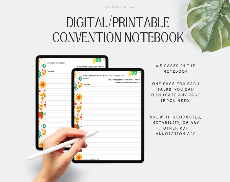 JW Digital Printable Convention Notebook Goodnotes Notability, 2024 ...