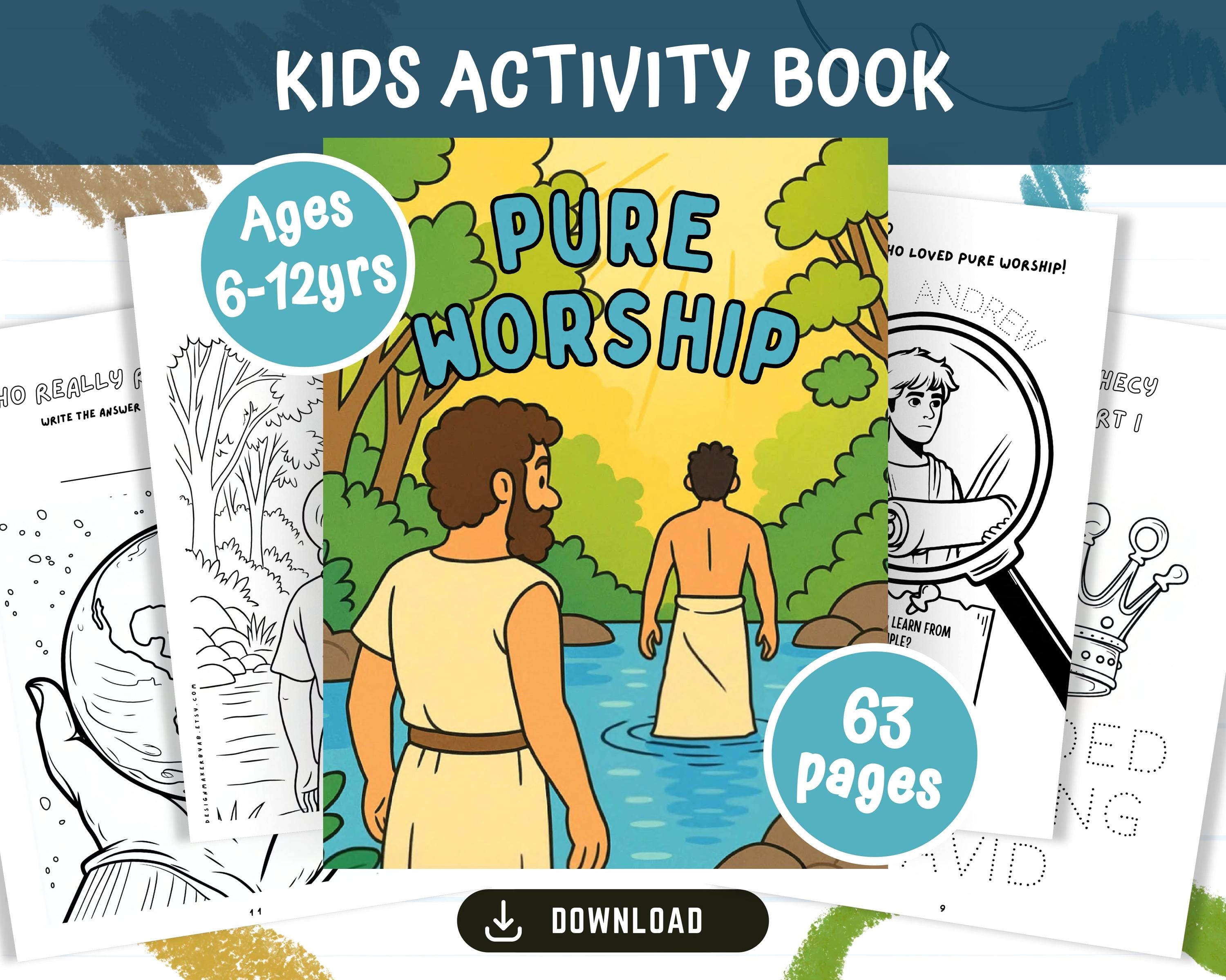 JW Kids Activity Workbook Pure Worship, 2025 Convention Printable ...