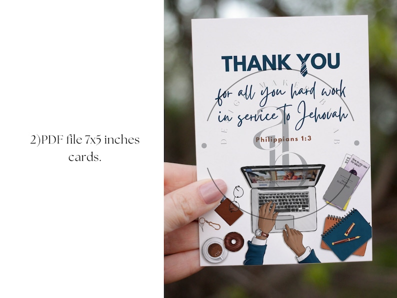 Printable Elders & Wives JW Thank You Cards, Greeting Cards, JW Gifts ...
