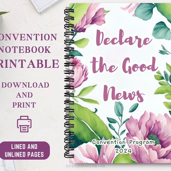 2024 Jw Convention Notebook Printable - Etsy