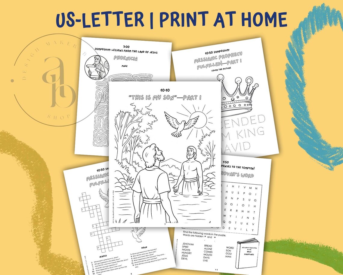 JW Kids Activity Book for Convention 2025, Pure Worship, Educational ...