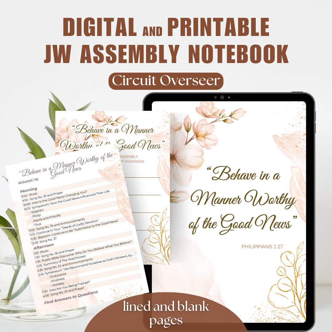 JW Printable Assembly Notebook Digital Program With Circuit Overseer ...