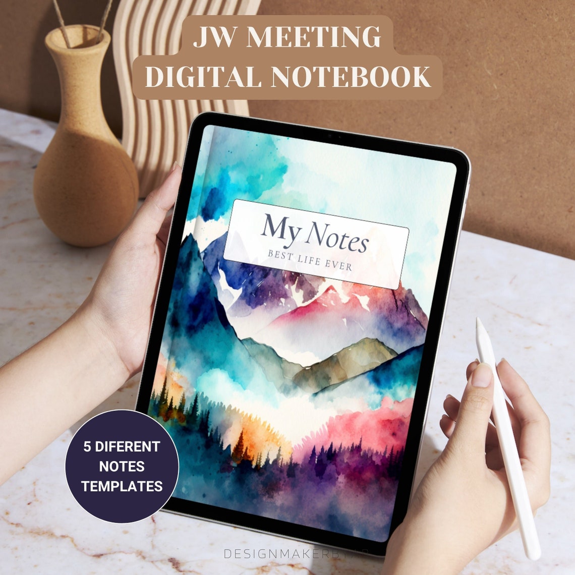 JW Meeting Digital Workbook Notebook Journal Undated for One - Etsy