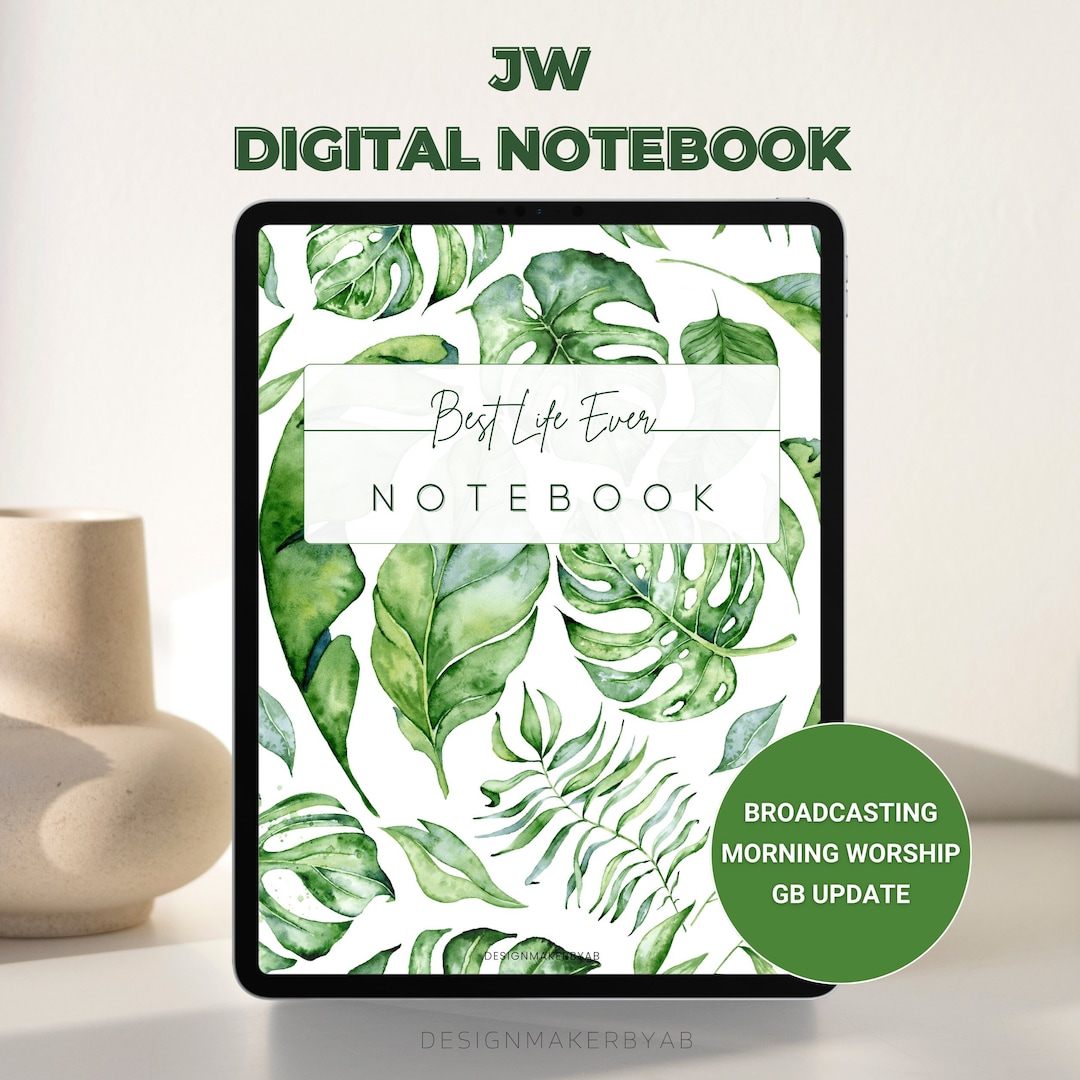 JW Digital Notebook, Morning Worship, Jw Stationery, Digital Journal ...