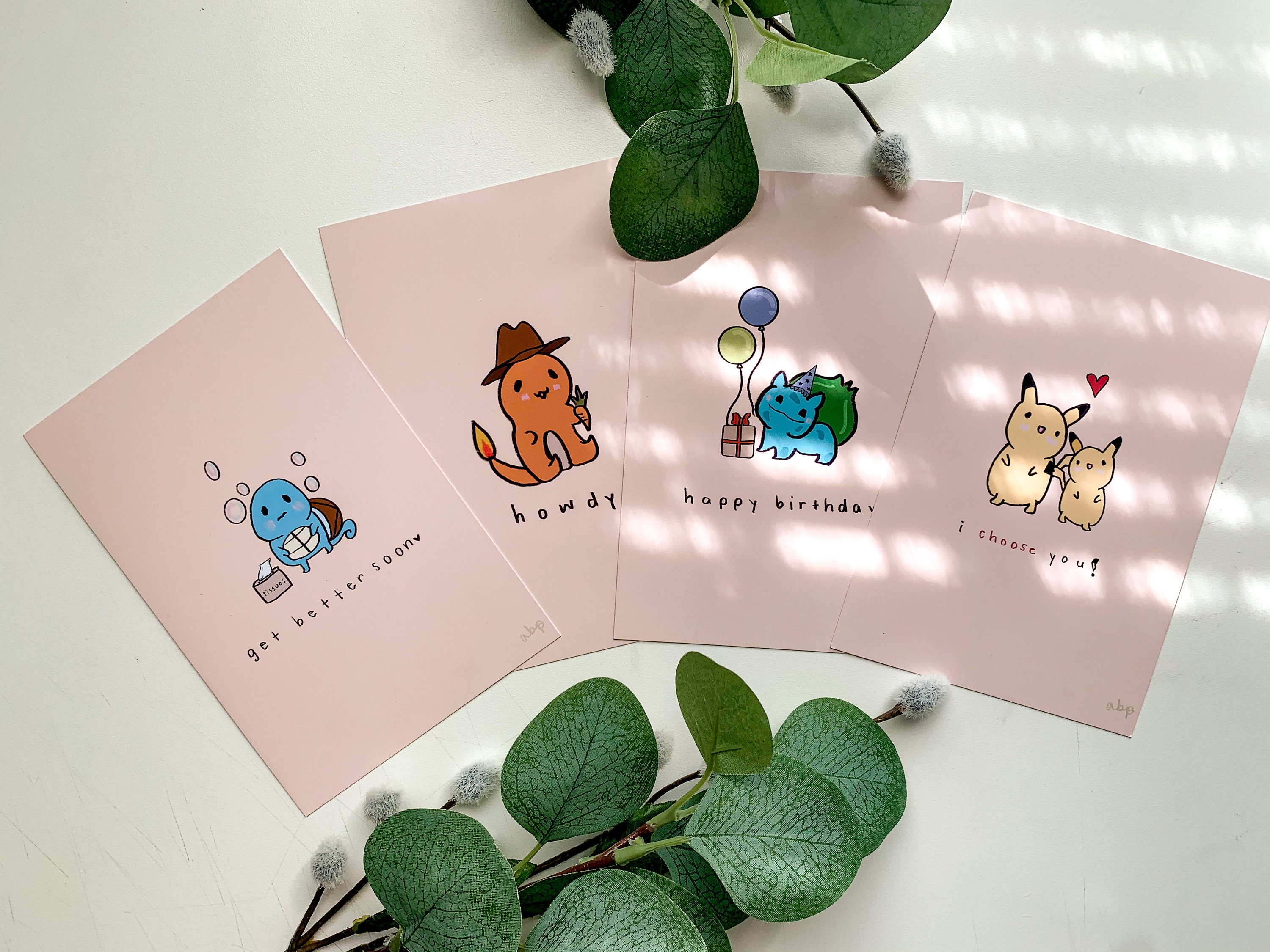 Pokemon Greeting Card Pokemon Greeting Cards Cute - Etsy UK